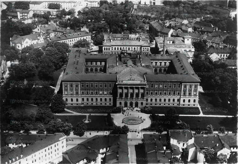Львівська політехніка з висоти пташиного польоту 1931 рік Музей